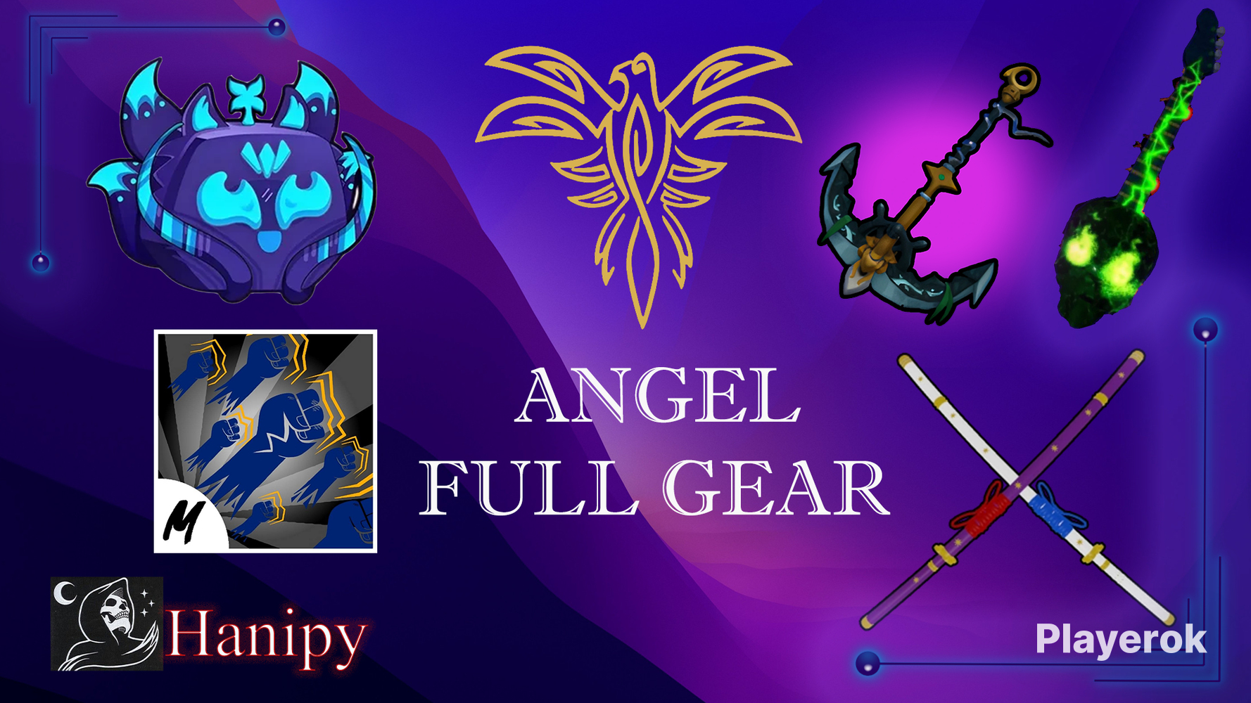 Купить 🌊|2550lvl |👀ANGEL V4( FULL GEAR)👀|🔪CDK |👊GodHuman👊|🌟KITSUNE|SG ...