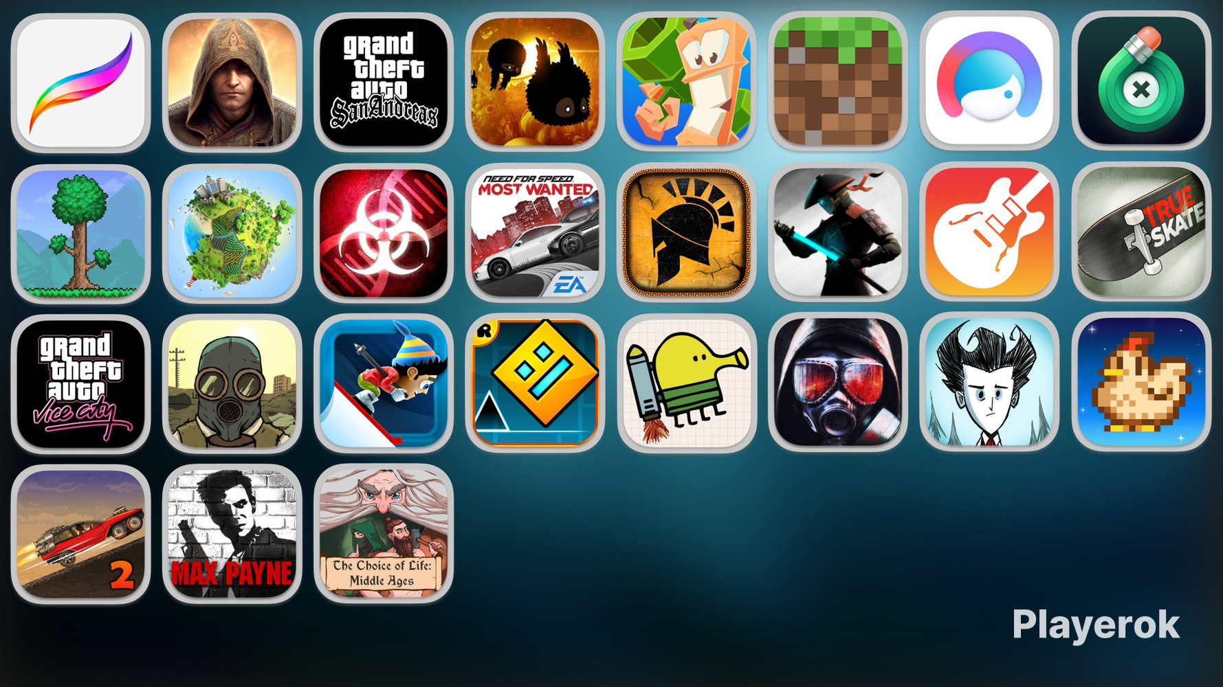 Купить Gta Sa Geometry Dash Minecraft Terraria и много других игр на Ios App Store за 110