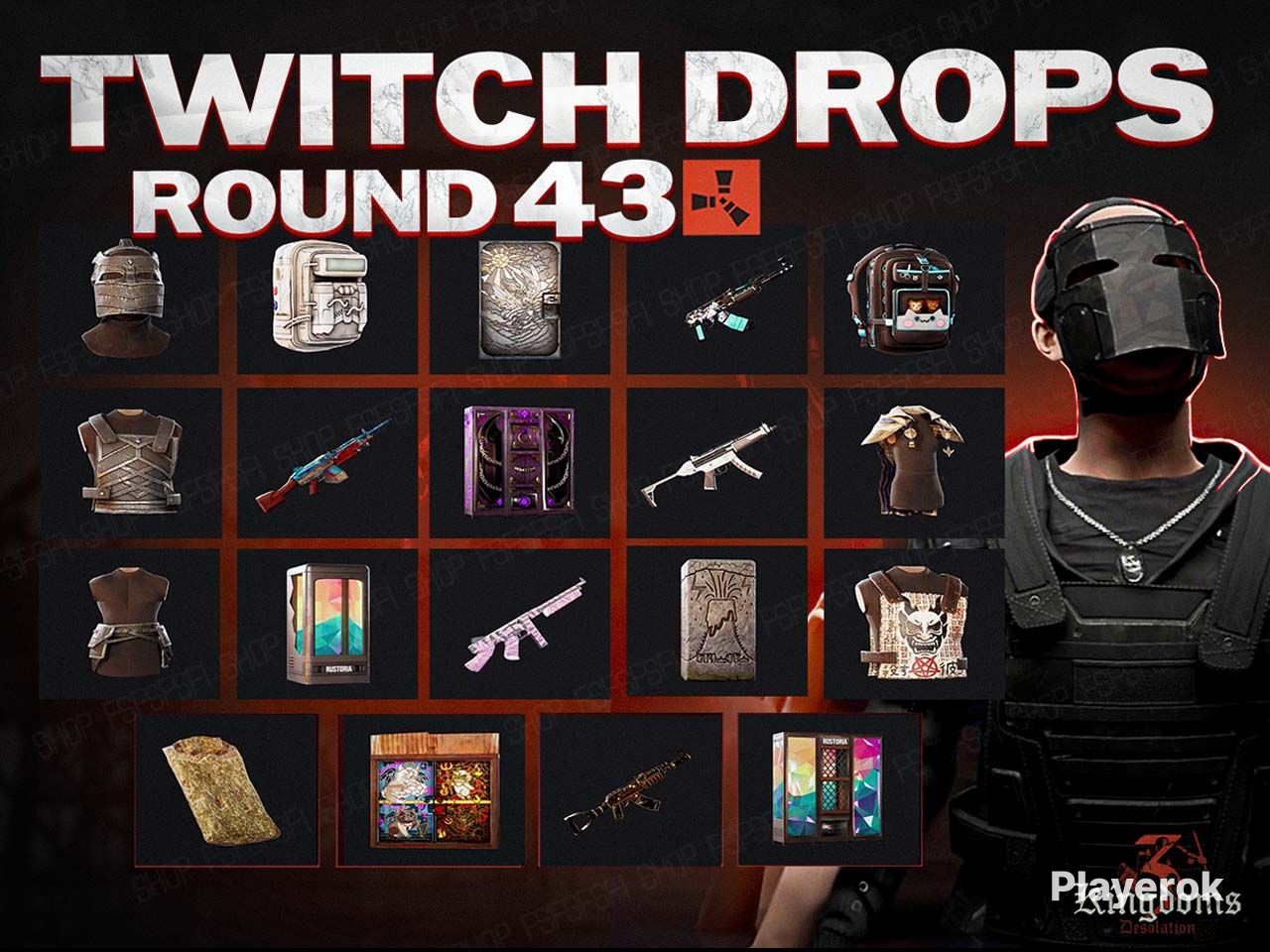 Купить ⬛️ ️ TWITCH DROPS ️ 43 ROUND⬛️ПРЕДЗАКАЗ Rust за 90 ₽ - Drops Rust