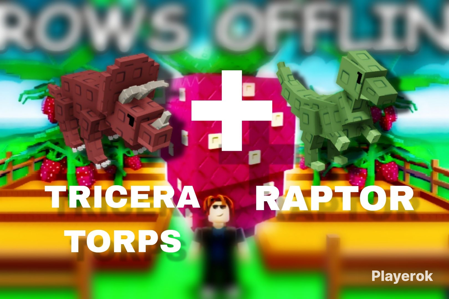Купить TRICERATOPS 🦕 + RAPTOR🦖 | GROW A GARDEN🌳 Roblox за 129 ...