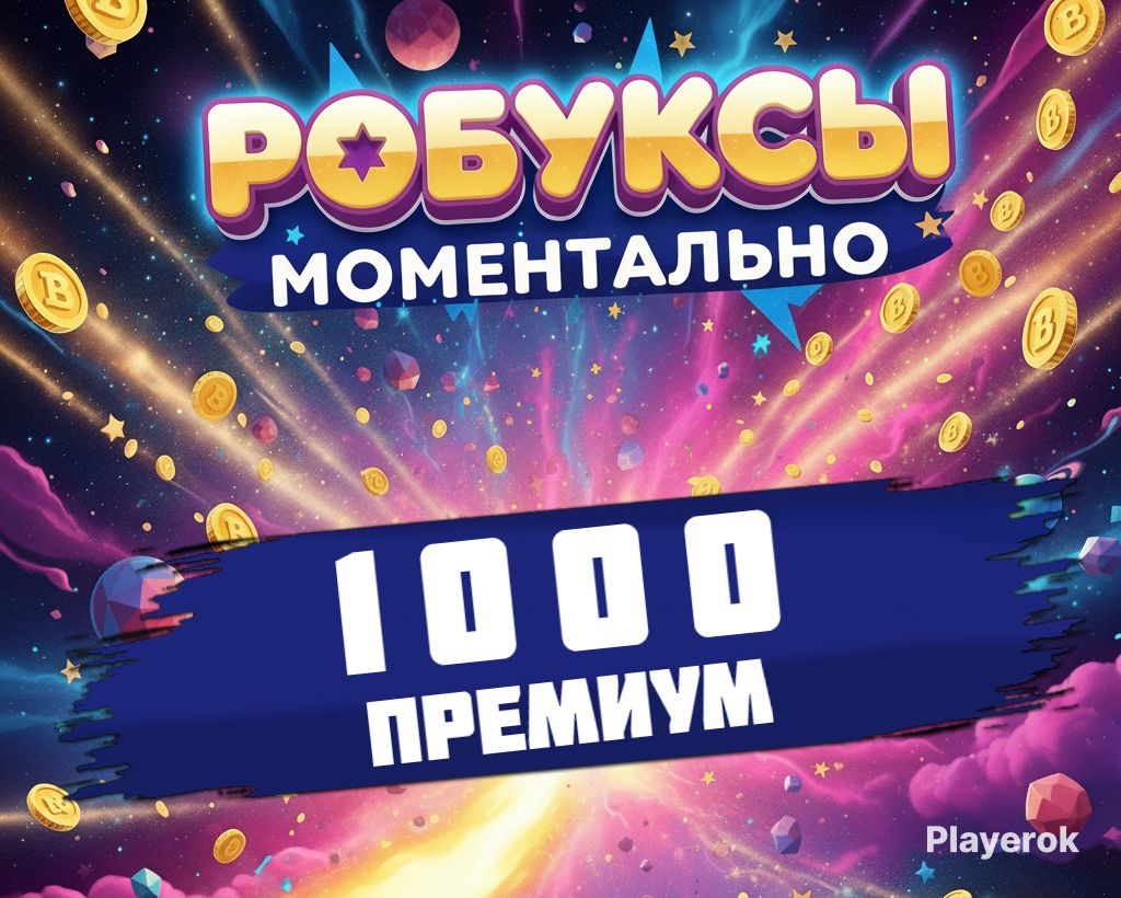 Купить 🟪🚀Моментально! 1000 Robux + Premium🟪🚀Без коммиссий🟪🚀Без банов ...