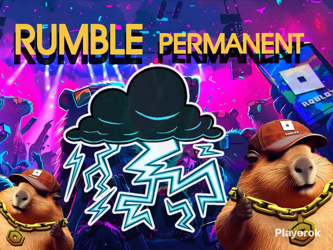 Купить 🤙🤙RUMBLE PERMANENT⚡ГРОХОТ ПЕРМАНЕНТ🔥CAPYBARAstore Roblox за 1 ...