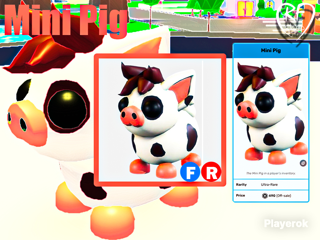 Купить Mini Pig (FR) Adopt Me (2024) Roblox за 1 899 ₽ - Предметы Roblox
