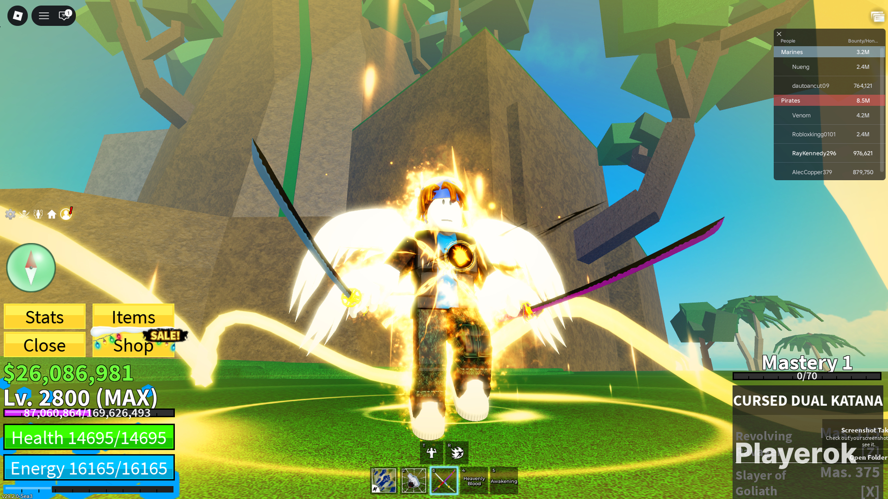 Купить 😇 ANGEL V4 FULL | 🩸 GOD HUMAN | ⚔️ CDK | 🆙 2800LVL Roblox за 299 ...