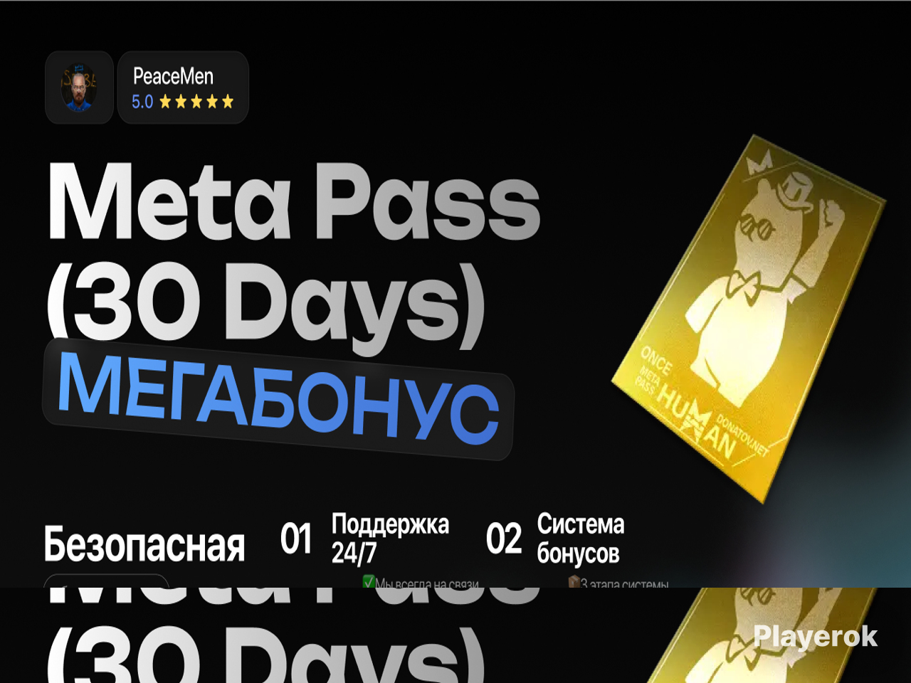 Купить ⚜[TOP]Meta Pass (30 Days) ПО ID Once Human за 999 ₽ - Наборы ...