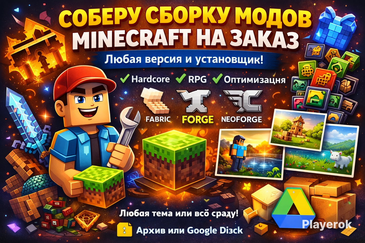 Купить 💚[БОНУС]⚡️Соберу сборку модов Minecraft под вас | Любая версия и ...