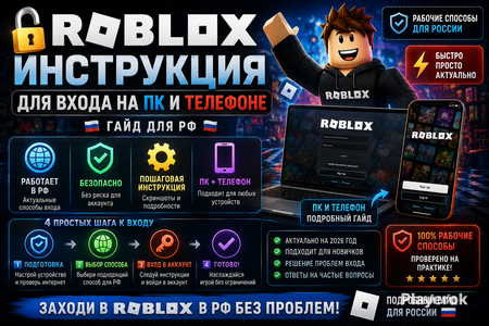 Купить 🔓 Roblox: ИНСТРУКЦИЯ ДЛЯ ВХОДА НА ПК И ТЕЛЕФОНЕ | Гайд для РФ ...