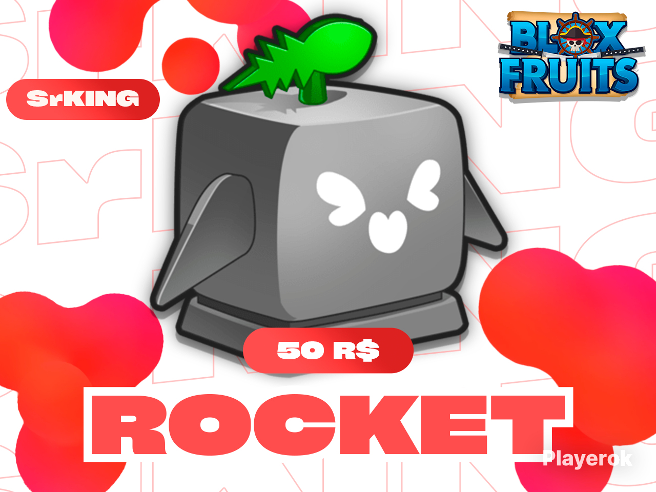 Купить [Blox Fruits] | Rocket PERMANENT |🚀 Быстрое получение 🚀 Roblox ...