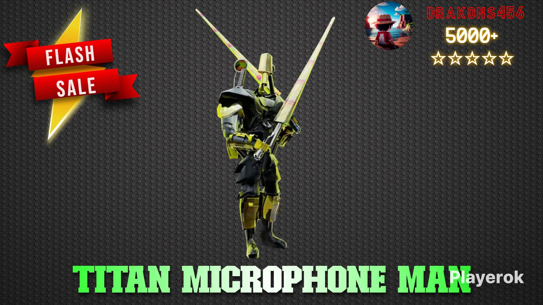 Купить 🎤Titan Microphone Man🎤 Roblox за 199 ₽ - Предметы Roblox