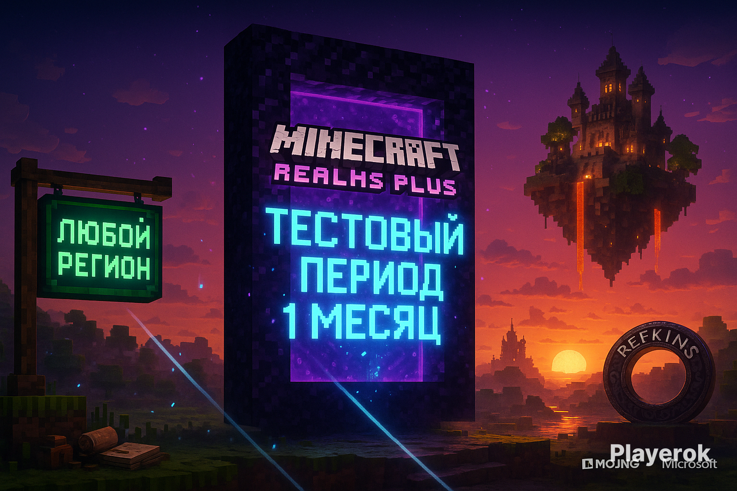 Купить 💜 MINECRAFT REALMS PLUS ТЕСТОВАЯ ПОДПИСКА 1 МЕСЯЦ Minecraft за ...