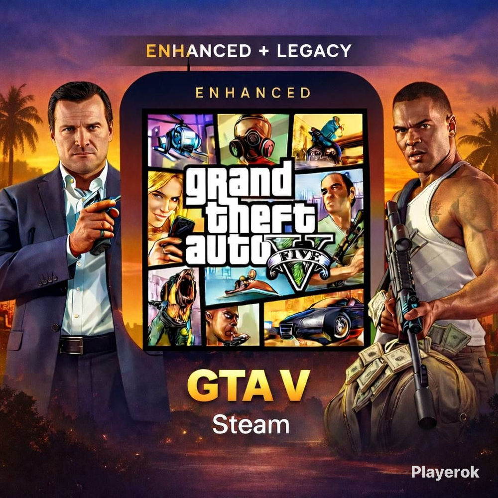 Купить GTA V Enhanced + LEGACY + Online+RP🔥 НА ВАШ АККАУНТ🔥STEAM CN GTA ...