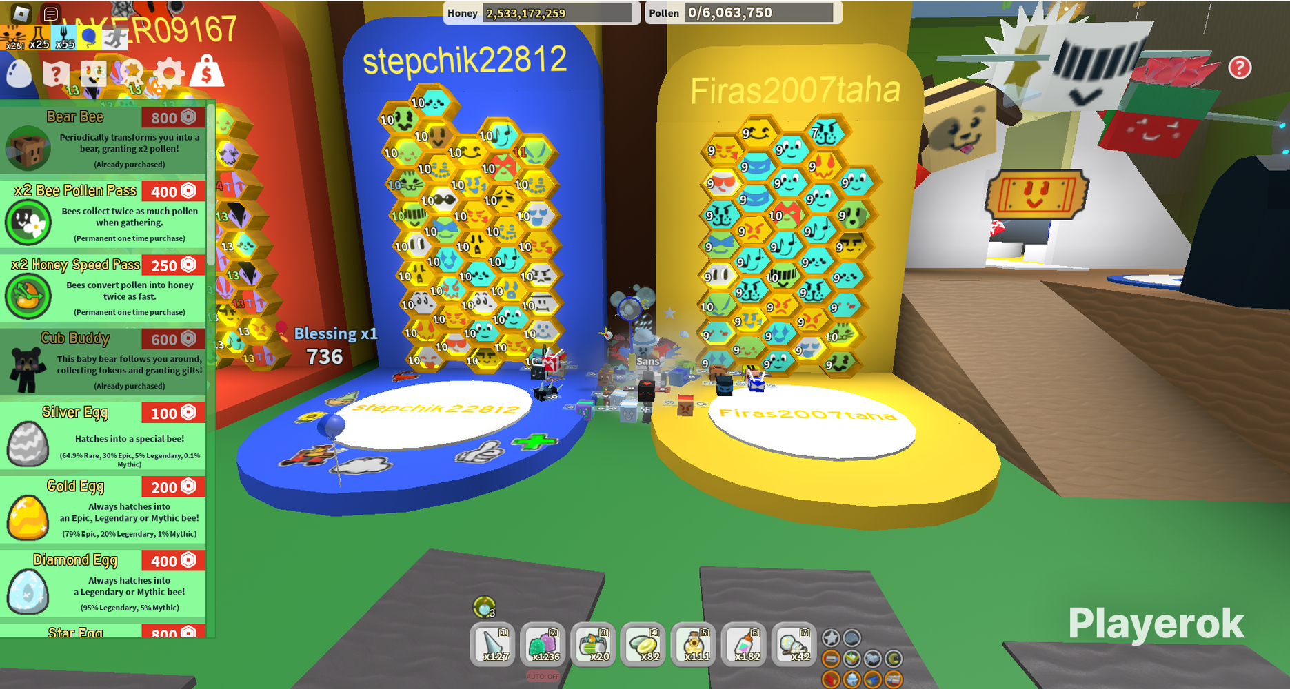 Купить BSS | Bee Swarm | 🐝39 пчел | 2 геймпасса🔆 | ОПИСАНИЕ⚠️ Roblox за ...