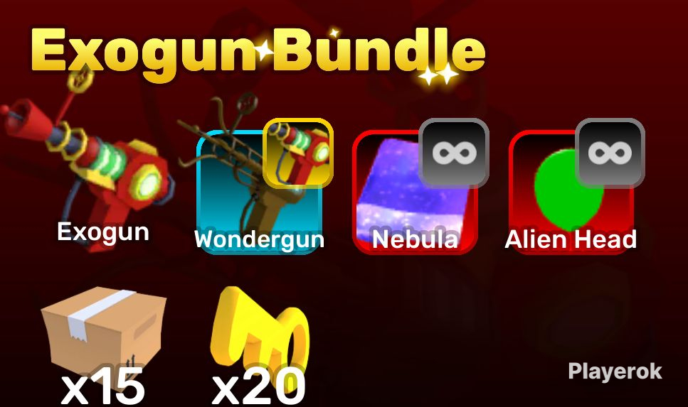 Купить 🎁RIVALS🎁 | 🩵 Exogun Bundle🩵(gift) Roblox за 400 ₽ - Предметы Roblox