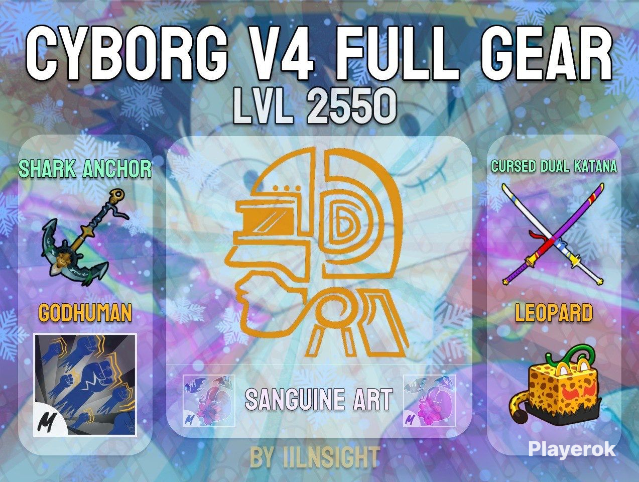 Купить LV 2550 🔥 SANGUINE ART 🔥 V4 CYBORG FULL GEAR 🔥 LEOPARD ...