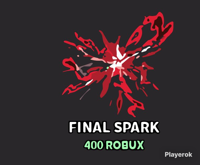 Купить 🟧FINAl SPARK🟧 Roblox за 265 ₽ - Предметы Roblox