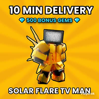 Купить solar flare tv man + 500 гемов Roblox за 300 ₽ - Предметы Roblox