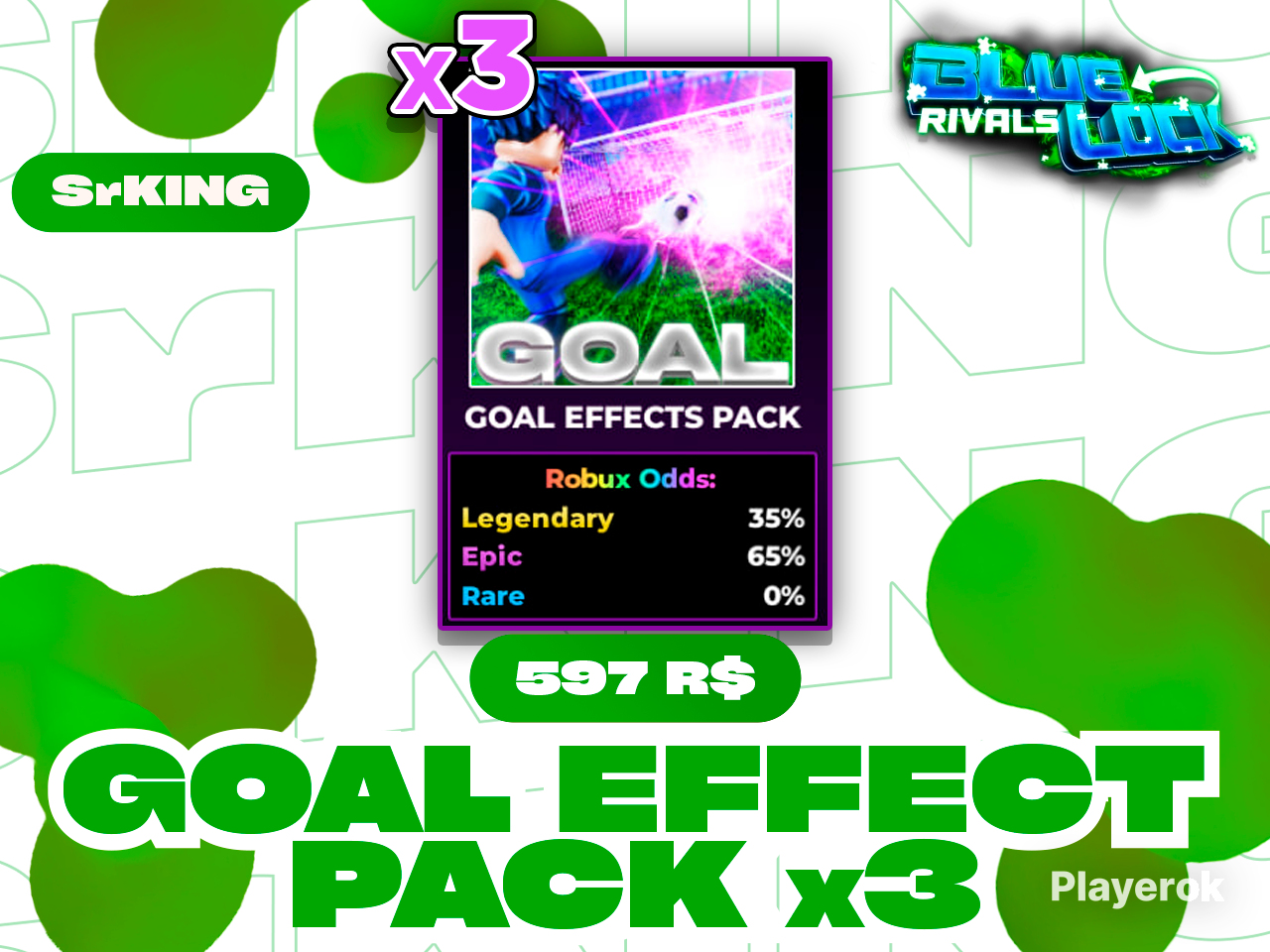 Купить [Blue Lock Rivals] | Goal Effect Pack x3 |🚀 Быстрое получение 🚀 ...