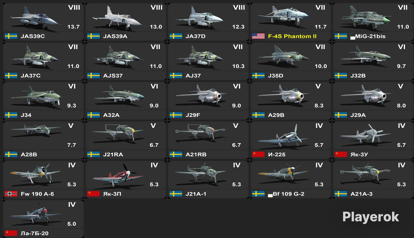 Купить JAS39C, JAS39A, JA37D, F-4S Phantom II, MiG-21bis, JA37C, AJS37 ...