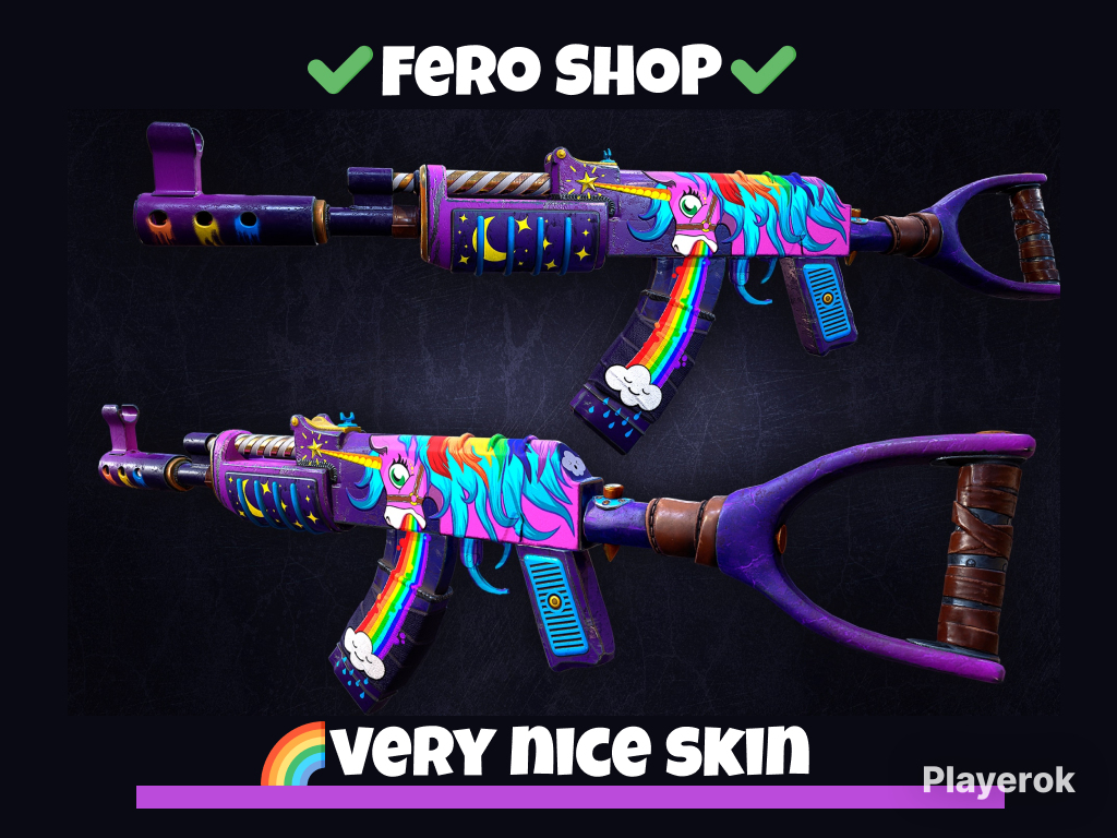 Купить 🌈🌈🌈 RAINBOW AK-47 🌈🌈🌈 Rust за 899 ₽ - Скины Rust