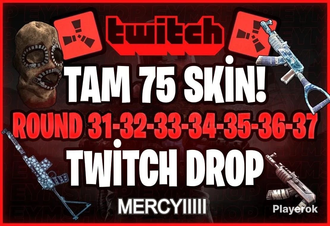 Купить 8в1🔥MEGA BIG🔥32+33+34+35+36+37+38 ROUNDs 78+ УНИКАЛЬНЫХ СКИНОВ Rust за 90 ₽ - Twitch ...