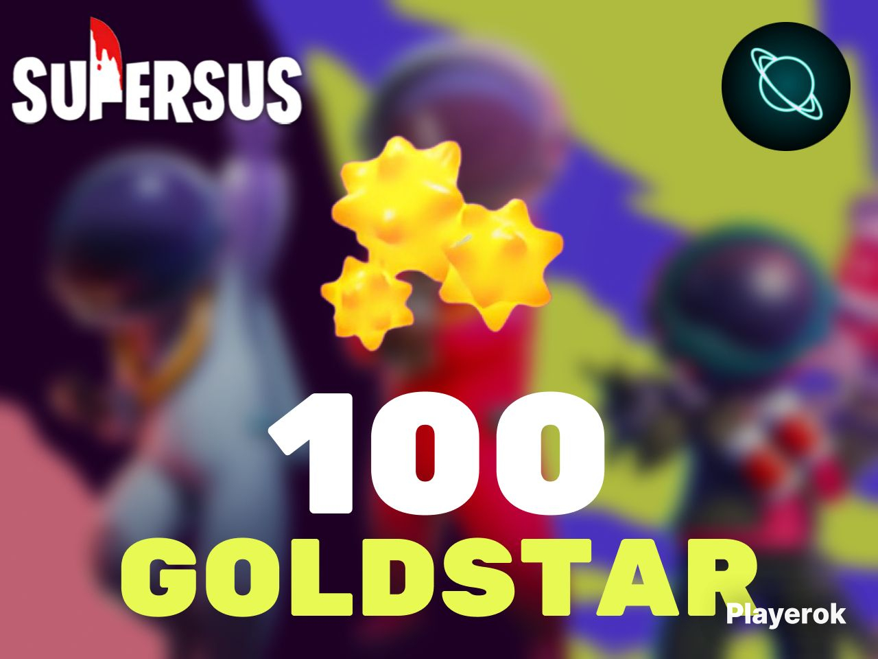 Купить 🪐 100 GOLDSTAR⭐ | БЕЗ ВХОДА | ПО ID | Моментально! Super Sus за ...