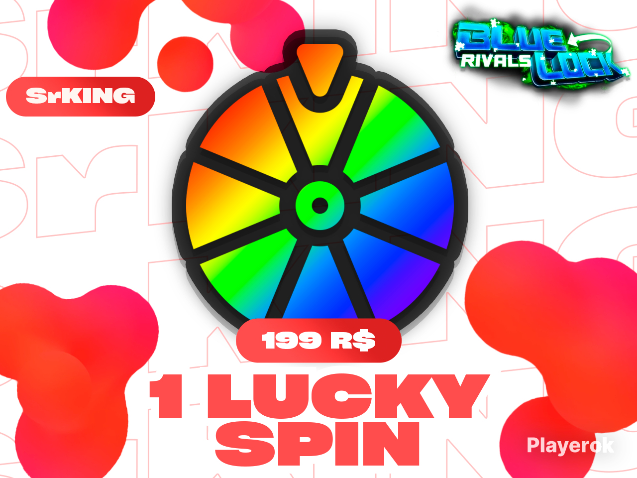 Купить [Blue Lock Rivals] | 1 Lucky Spin |🚀 Быстрое получение 🚀 Roblox ...