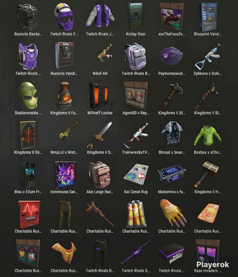 Купить 🟩(33+34+35+36 ROUNDS)🟩+50 скинов 💯TWITCH DROPS💯🎁+ПОДАРОК🎁 Rust ...