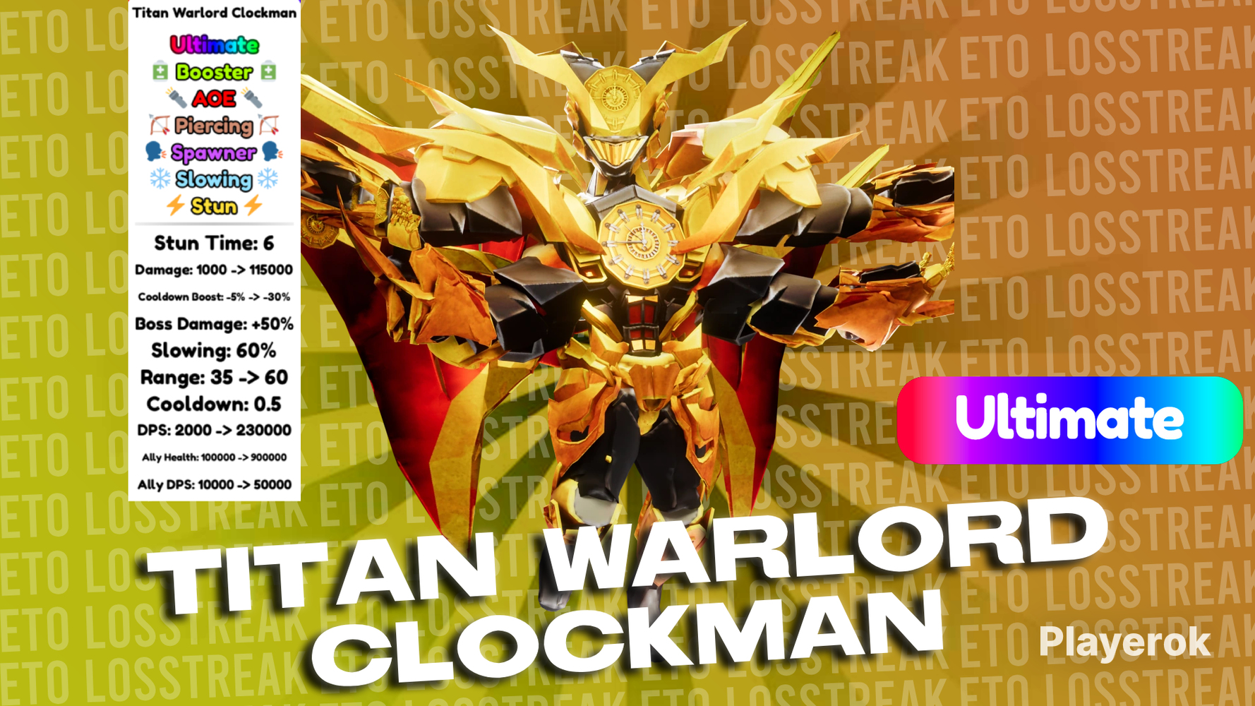 Купить 💥💎Titan Warlord Clockman💎💥ULTIMATE / БЫСТРО + ПОДАРОК Roblox за ...