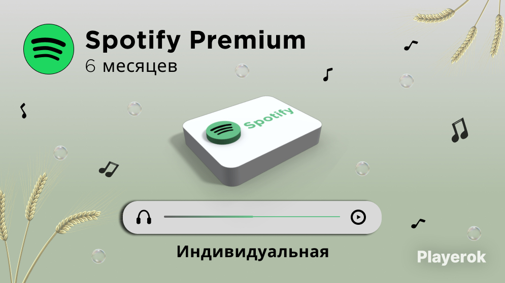 Купить 💚Spotify Premium Individual 6 Месяцев 💚 Spotify за 1 049 ...