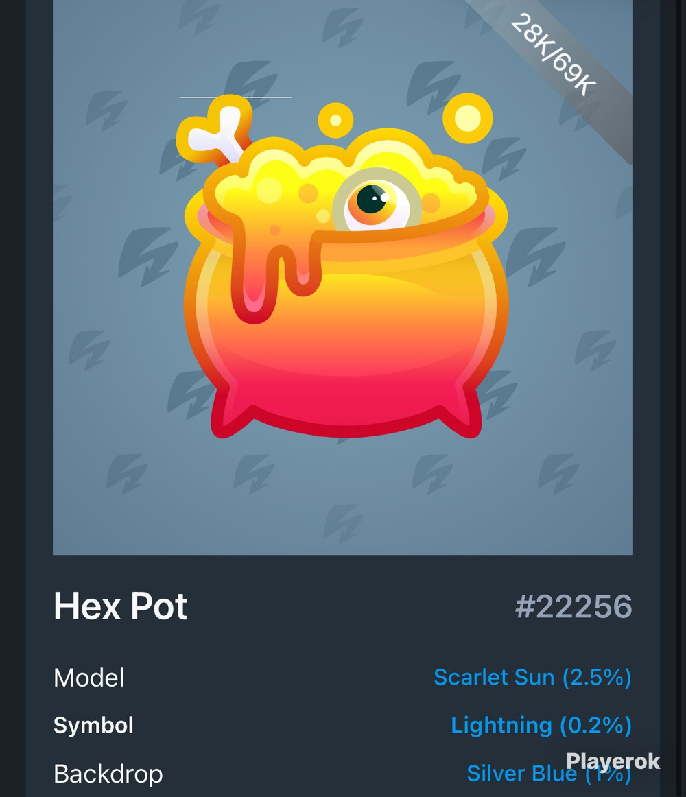 Купить Hex Pot #22256 Telegram за 849 ₽ - NFT Подарки Telegram