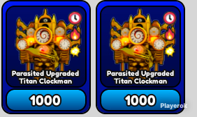 Купить Parasited Upgraded Titan Clockman 2 таких в игре Toilet Verse ...