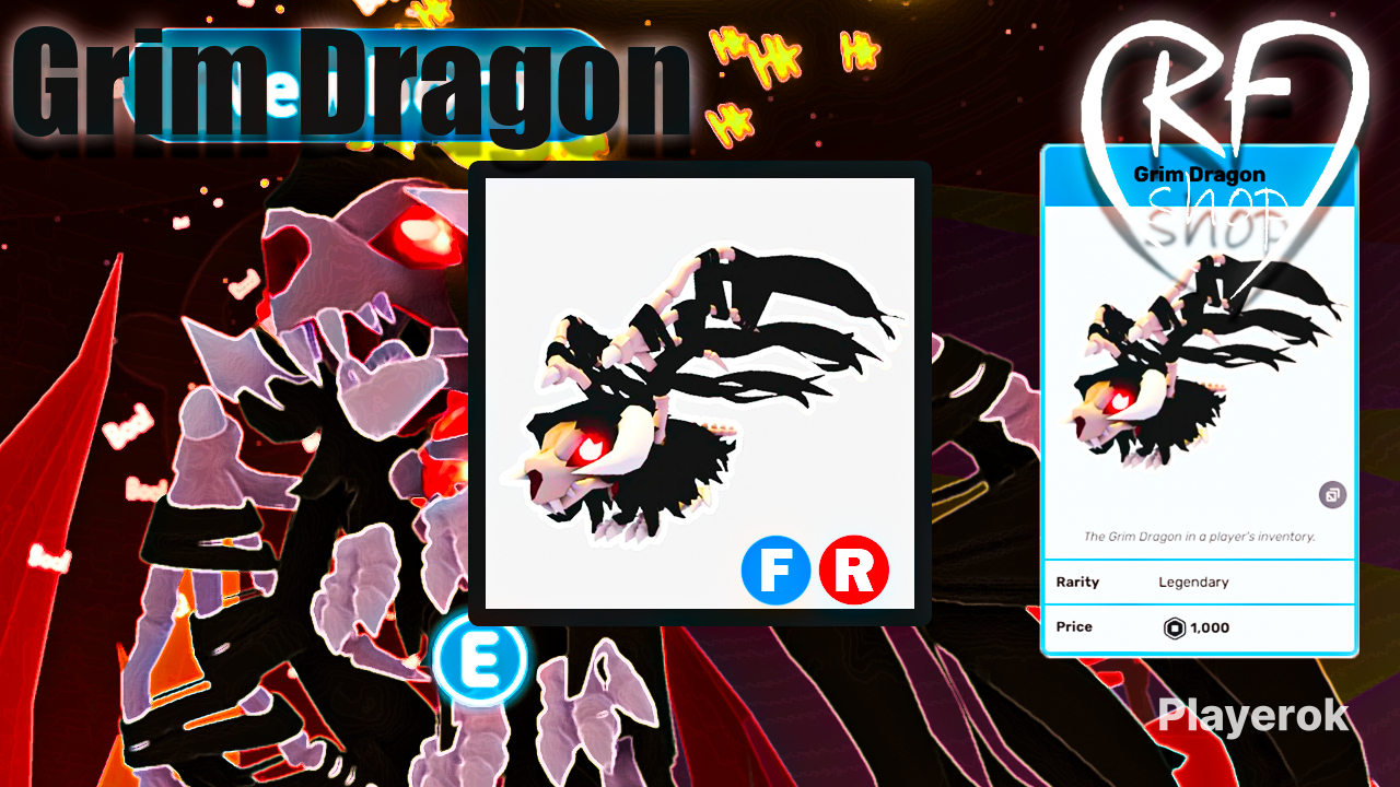 Купить Grim Dragon (FR) Adopt Me Halloween Event (2024) Roblox за 899 ₽ - Предметы Roblox