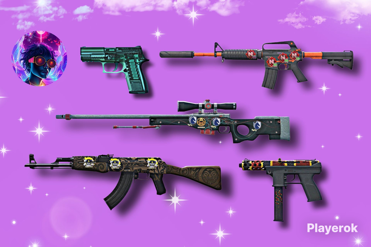 Купить 😎M4A1-S|Nitro+AWP|Capillary+P250|X-Ray+2 скина с фото Counter ...