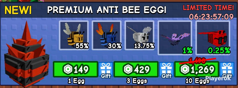 Купить 10 ПАКОВ ️GROW A GARDEN ️ PREMIUM ANTI BEE EGG, Набор вырасти ...