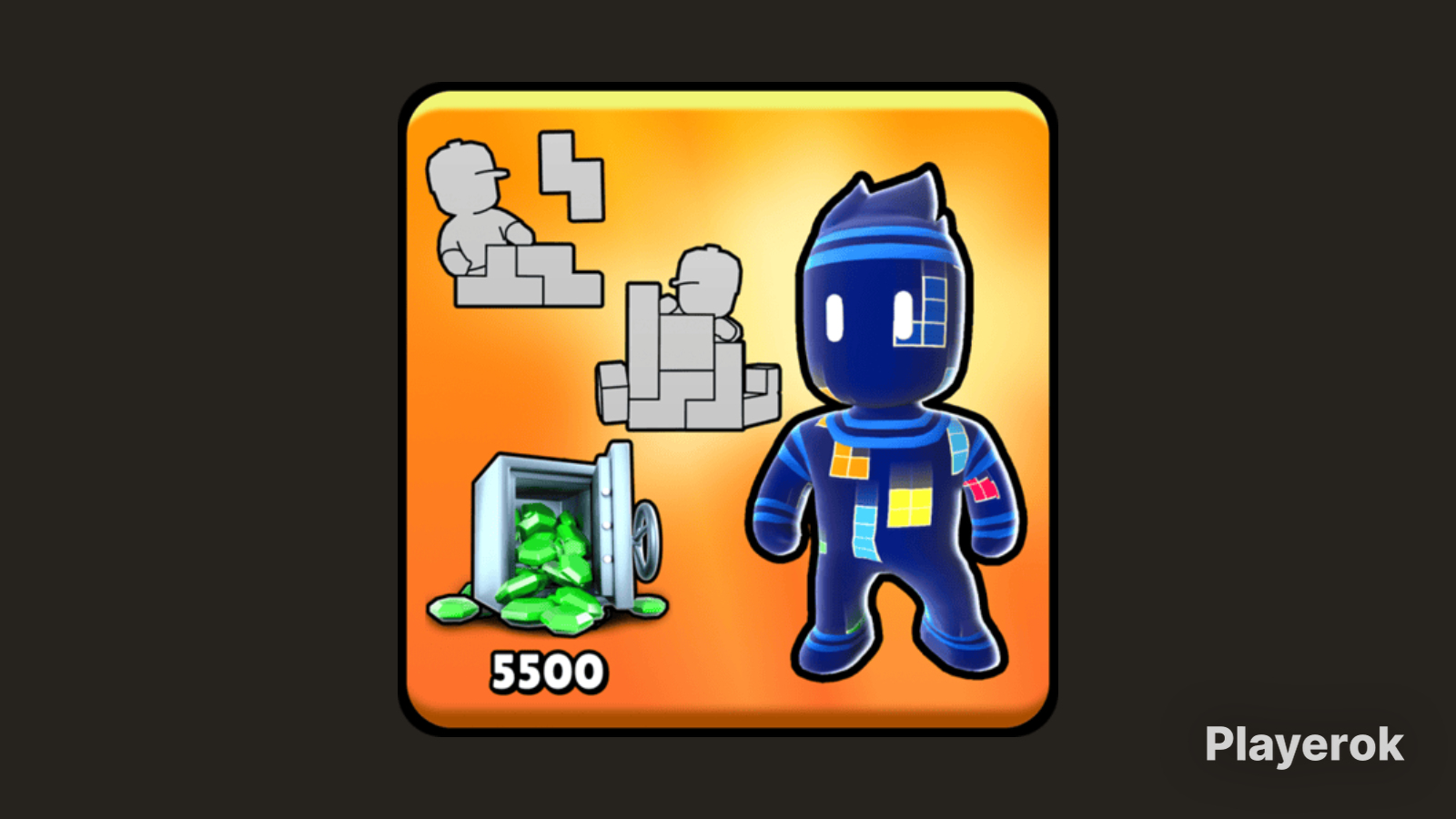 Купить 🔰Tetris Guy Special Stumbler + 5500 Gems Stumble Guys за 690 ...