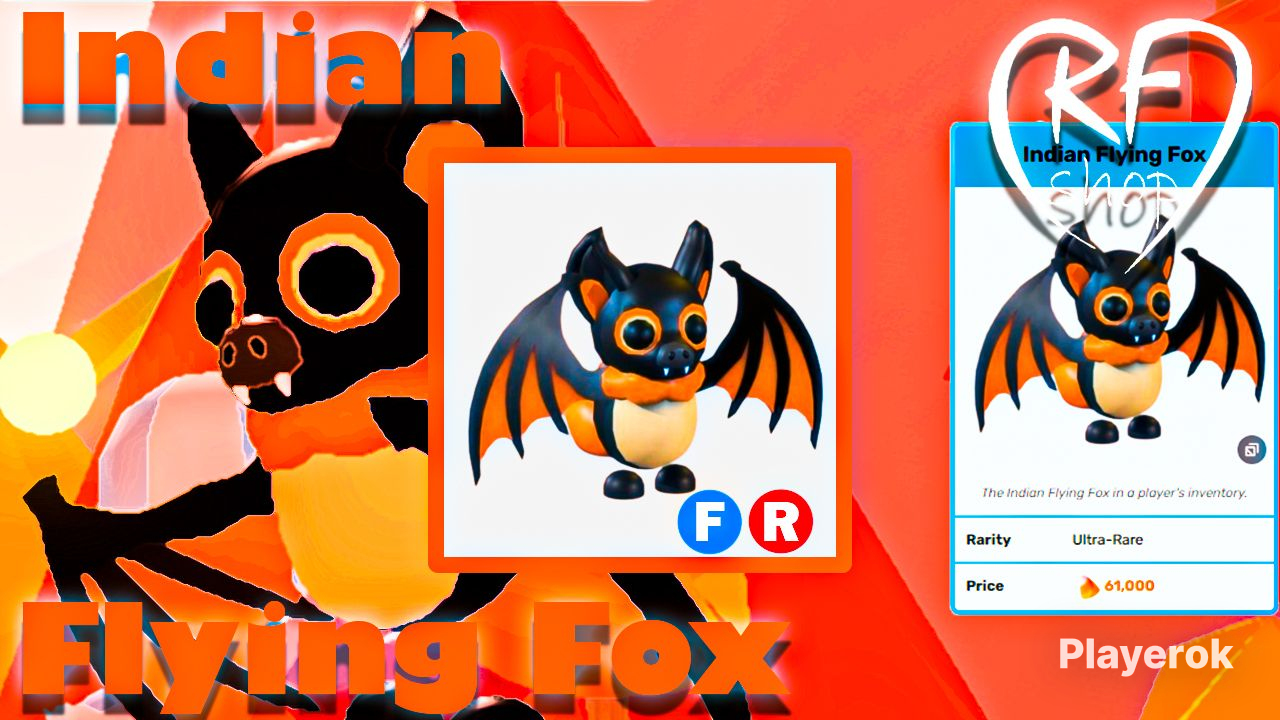 Купить Indian Flying Fox (FR) Adopt Me Halloween Event (2024) Roblox за ...