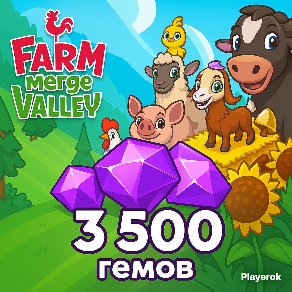 Купить Farm Merge Valley | 3500 гемов | Быстрая выдача Discord за 300 ...